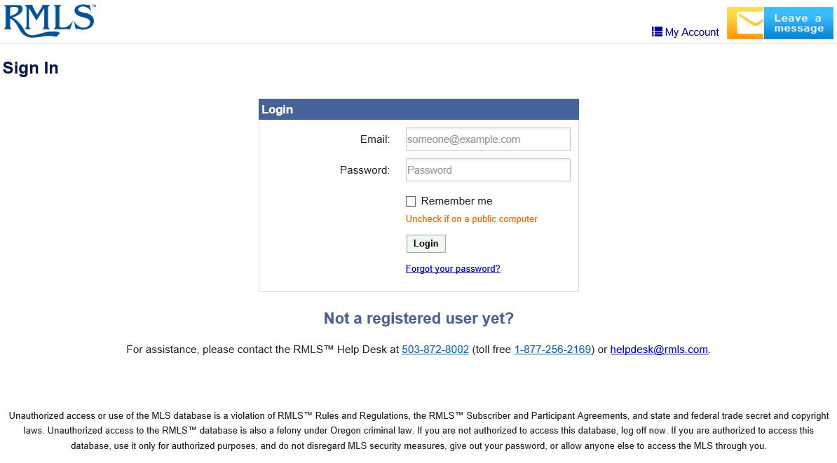 Meet My.RMLS.com: Transition to RMLSweb Billing System Starts This Week ...